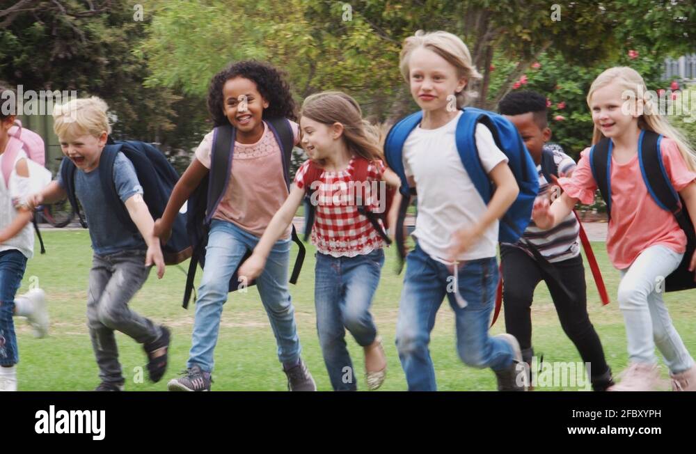 Children running field uniform Stock Videos & Footage - HD and 4K Video ...