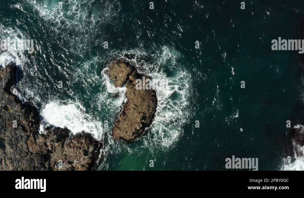 Green ocean background aerial view Stock Video Footage - Alamy