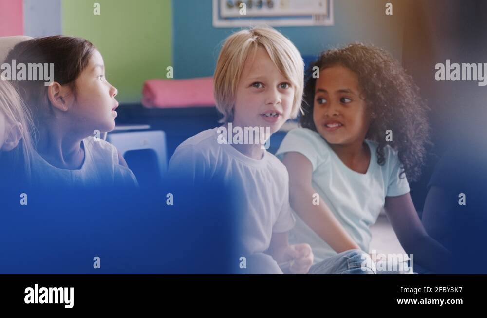 School classroom child talking group Stock Videos & Footage - HD and 4K ...
