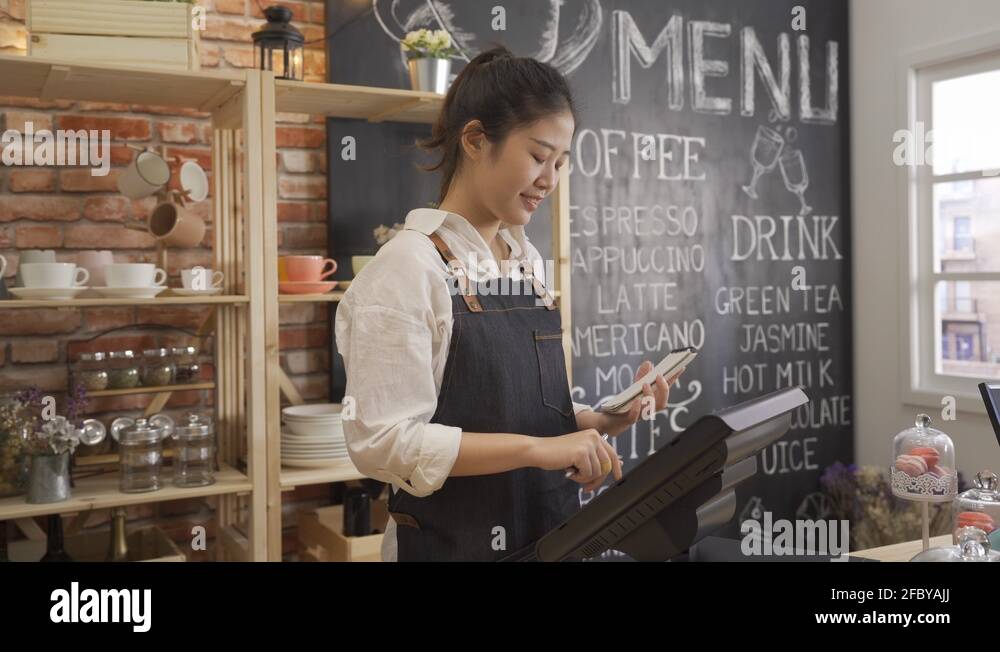 Barista behind cafe counter Stock Videos & Footage - HD and 4K Video ...