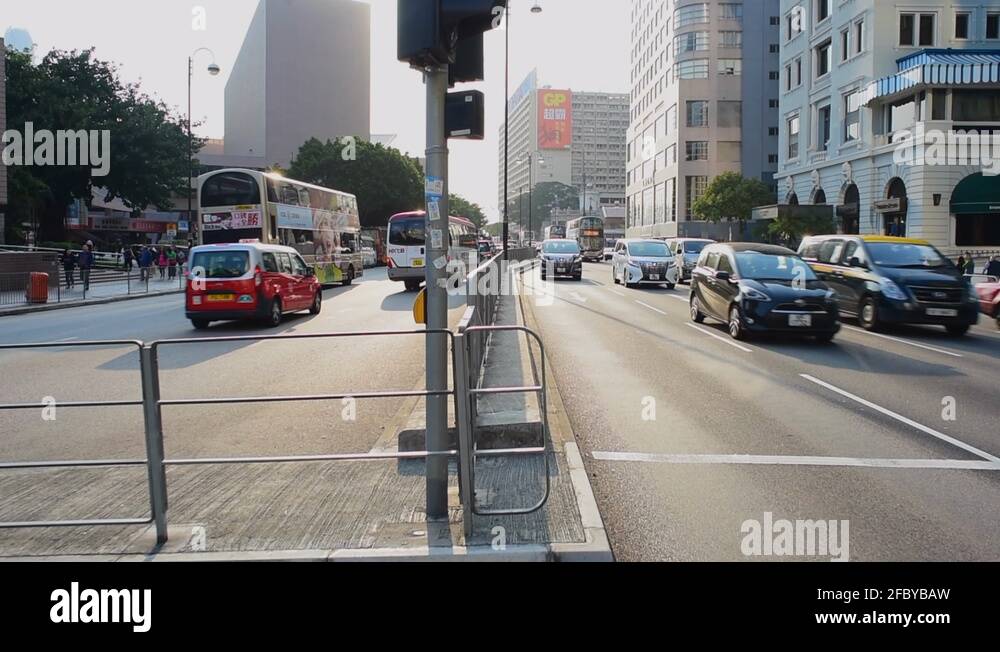 Fast road transportation system with cars and buses Stock Videos ...