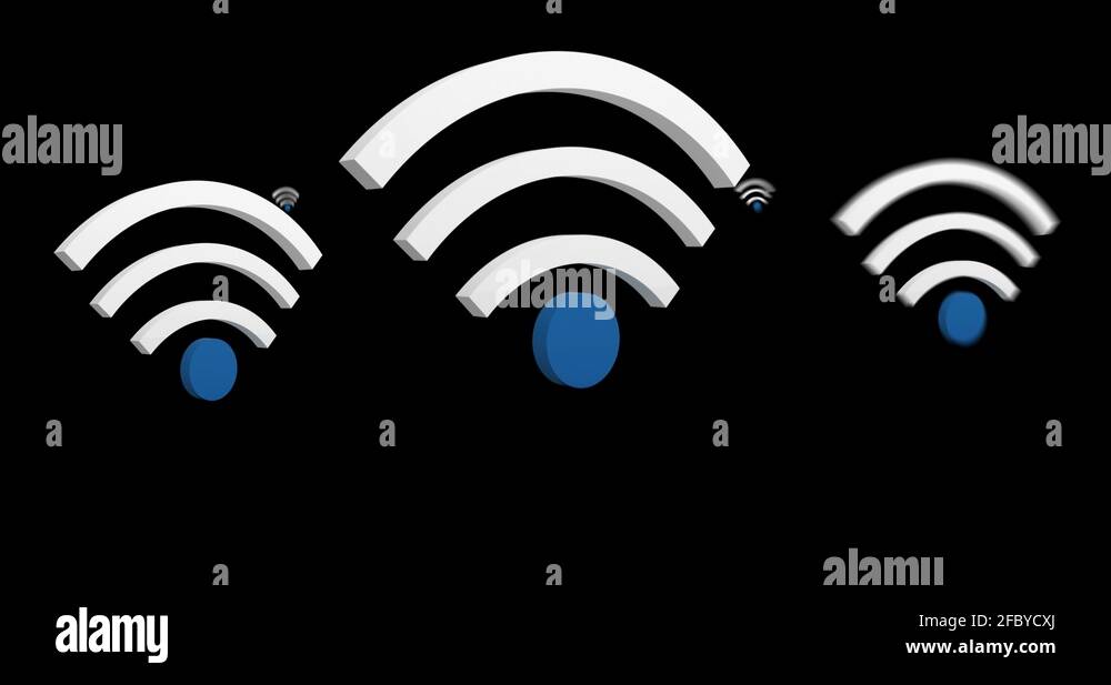 Wifi symbols 4k Stock Video Footage - Alamy