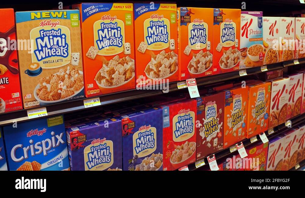 Kellogs cereal box Stock Videos & Footage - HD and 4K Video Clips - Alamy