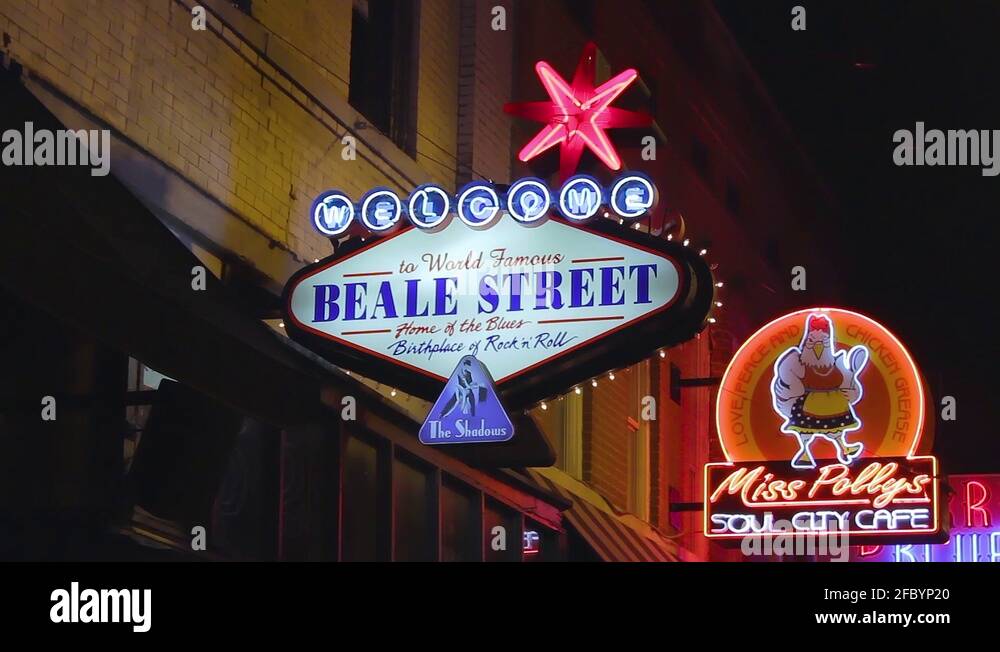 Welcome beale street neon sign memphis Stock Videos & Footage - HD and ...