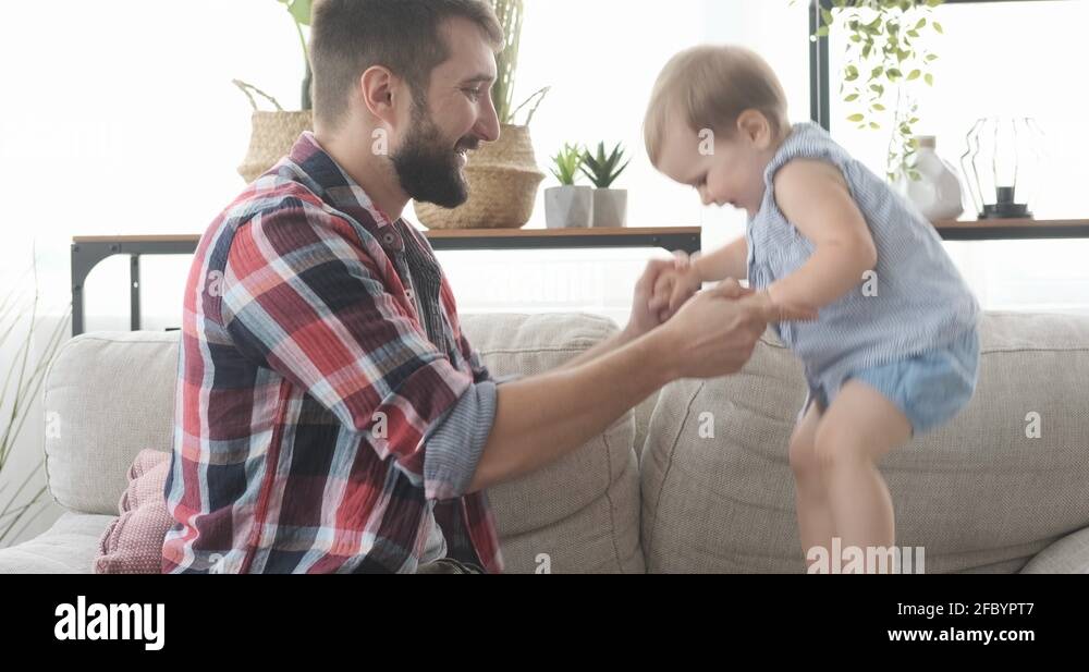Baby girl jumping sofa Stock Videos & Footage - HD and 4K Video Clips ...