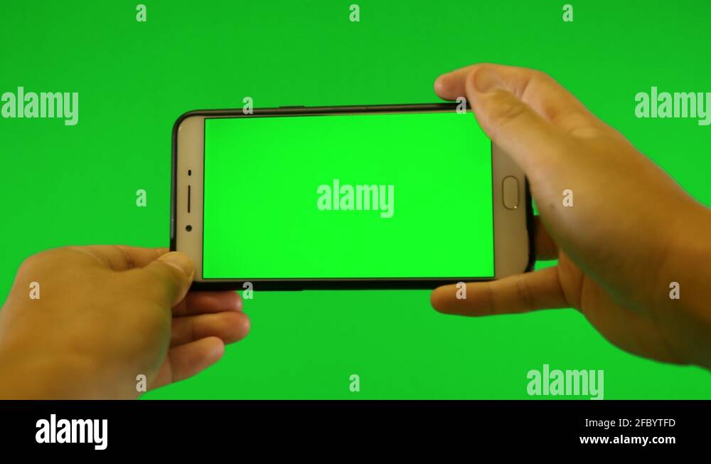 green screen tablet and green background chromakey commercial device ...