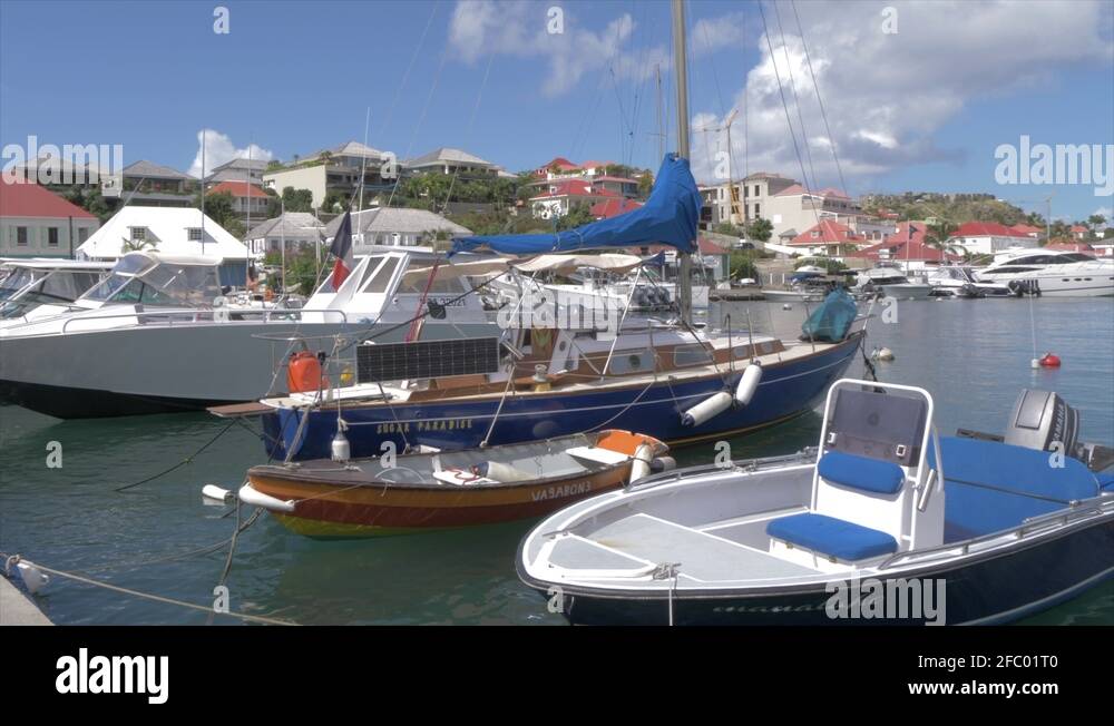 Harbour and Fort Oscar, Gustavia, St. Barthelemy (St. Barts) (St. Barth ...