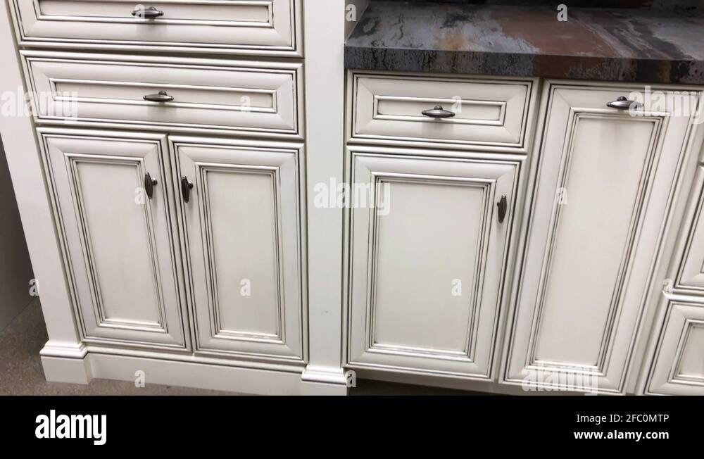 Traditional white kitchen cabinets Stock Videos & Footage - HD and 4K ...