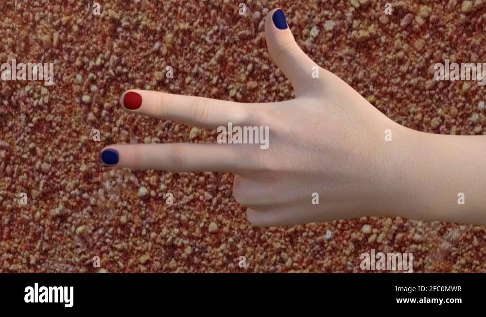 Animated hand. - Main animée Stock Video Footage - Alamy