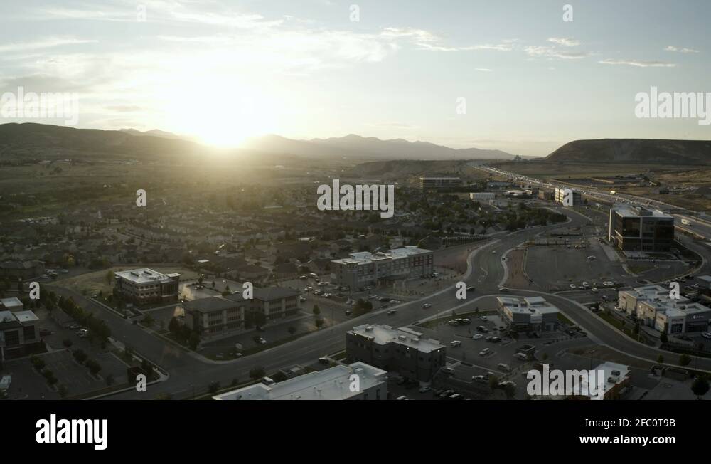 Traverse mountain in Lehi Utah. aka as Utah's silicone slopes. Shot in ...