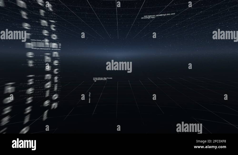 Computer codes moving against black screen Stock Video Footage - Alamy