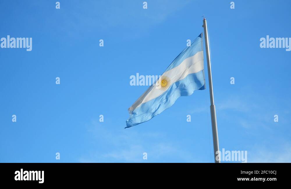 Argentina blue white sun flag Stock Videos & Footage - HD and 4K Video ...