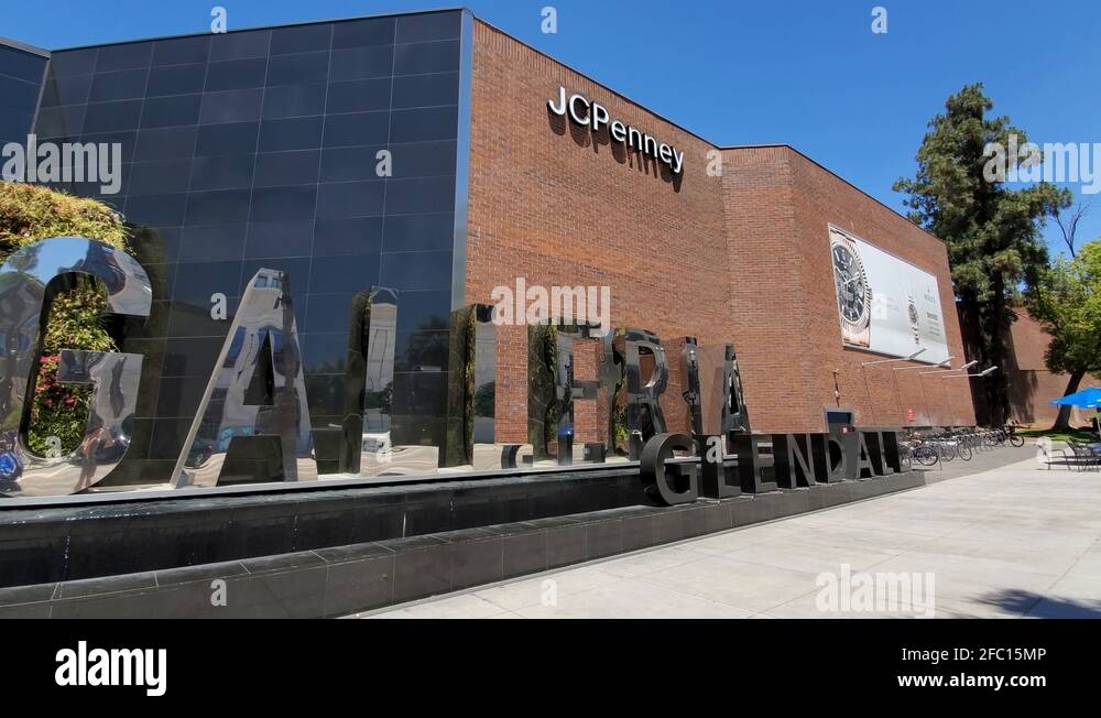 Sign of the famous Glendale Galleria shopping mall Stock Video Footage ...