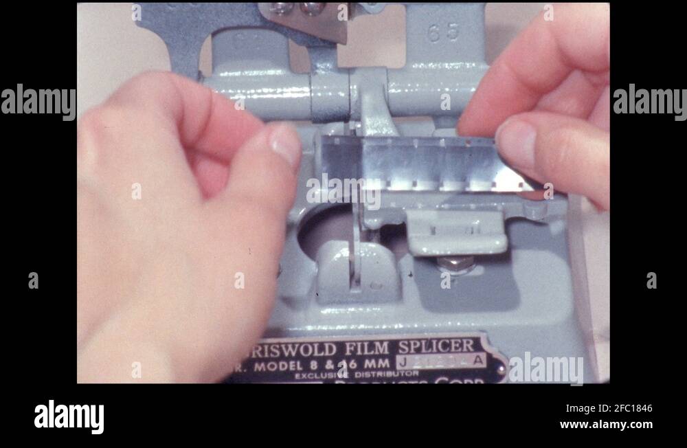1960s: UNITED STATES: Griswold Film Splicer. JR Model. 8 and 16mm ...