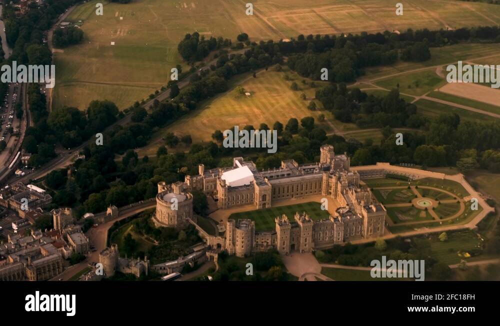 An aerial view of windsor castle Stock Videos & Footage - HD and 4K ...