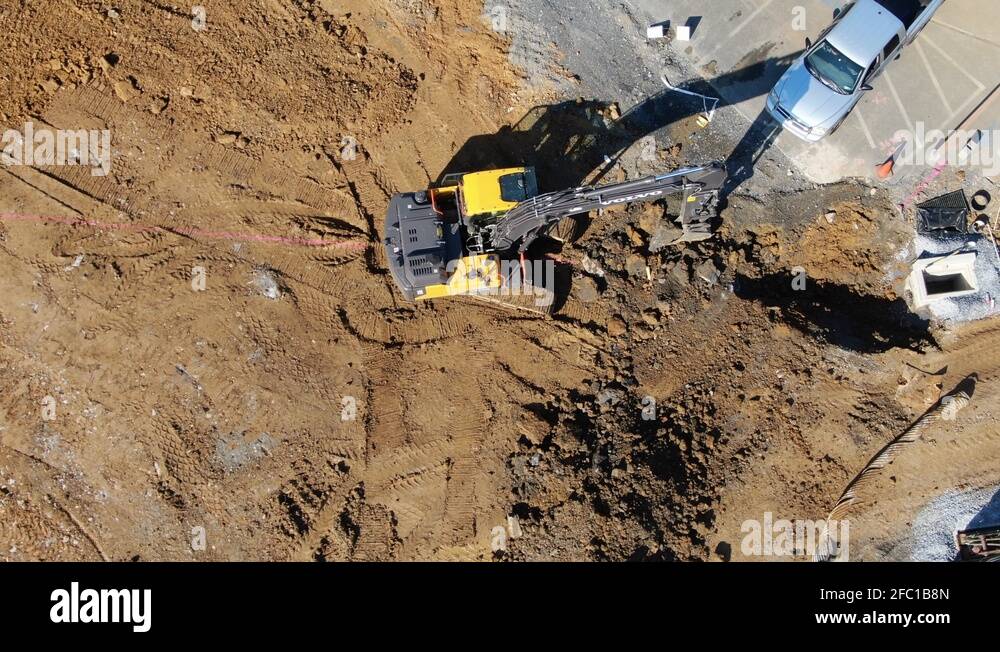 Earthworks with excavator Stock Videos & Footage - HD and 4K Video ...