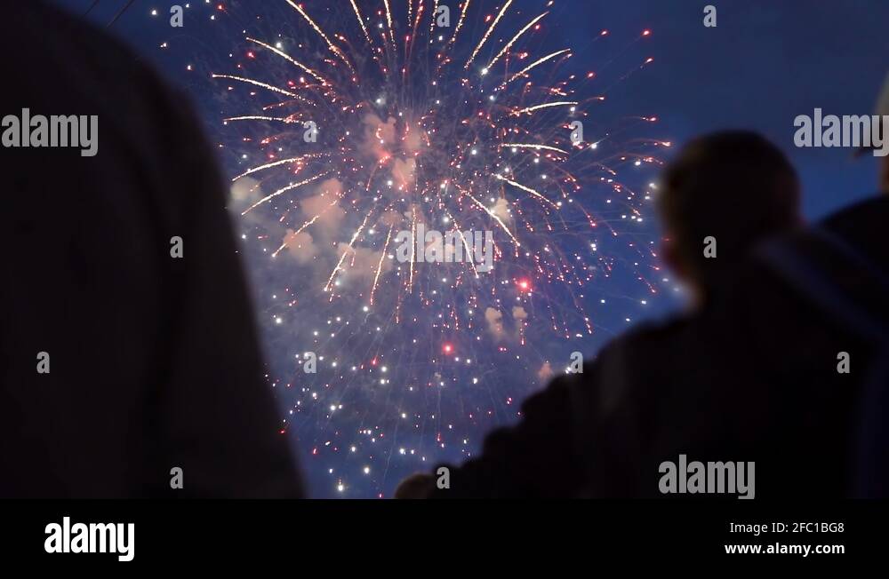 Crowd watching fireworks Stock Videos & Footage - HD and 4K Video Clips ...
