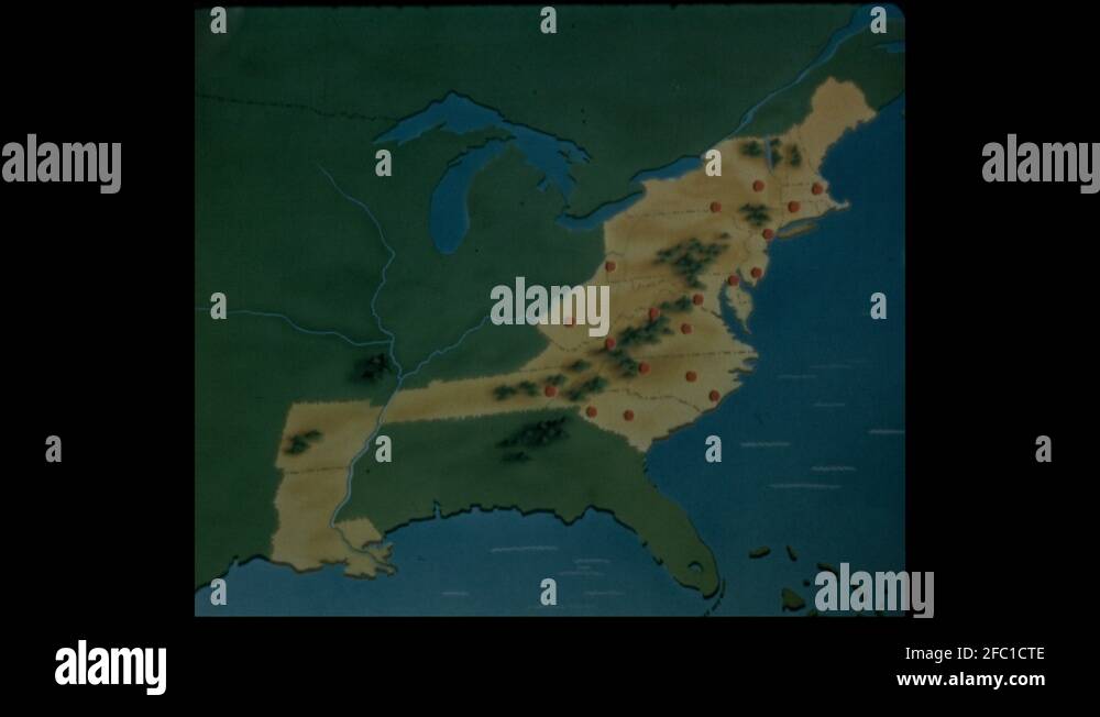 Eastern united states map Stock Videos & Footage - HD and 4K Video ...