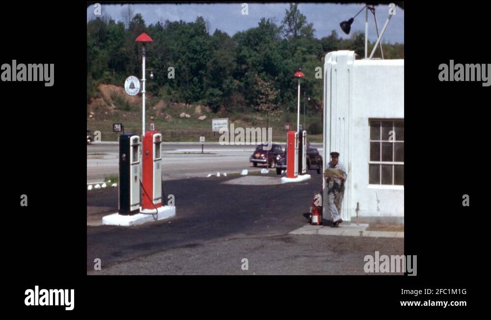 Gas station esso Stock Videos & Footage - HD and 4K Video Clips - Alamy