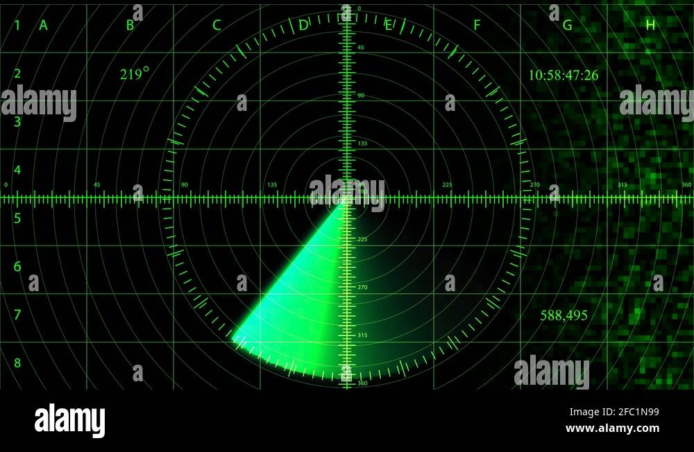 Vertical Radar Swap Laser Scan Green Aero Noise Perfect Seamless Loop ...
