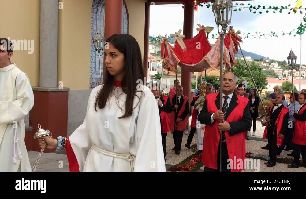 Holy Religious procession people showing thier christian devotion by ...
