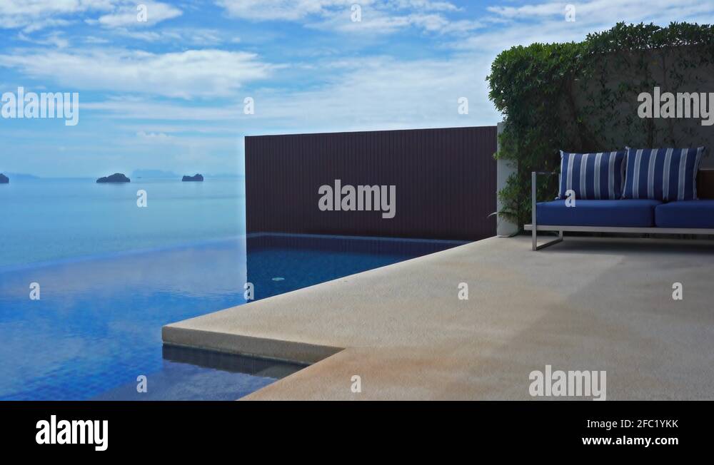 Luxury Hotel Poolside, Infinity Pool With Gorgeous View on Ocean and ...