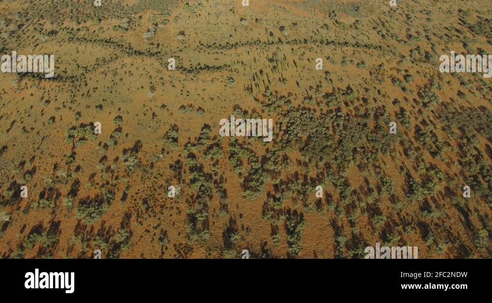 Aerial of Australian Aboriginal Landscape a wildlife habitat Stock ...