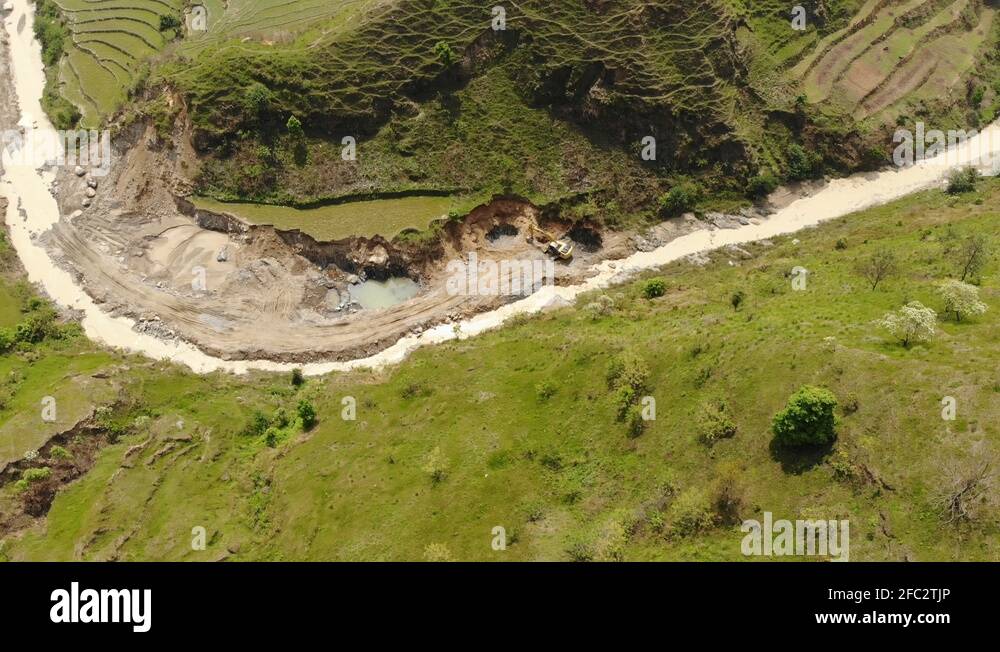 Terrace farming / Step farming in hilly region Stock Video Footage - Alamy