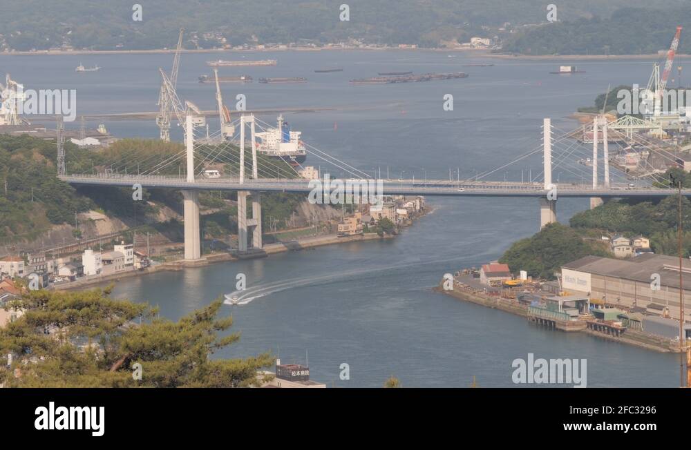 Bridge to Mukaishima island on Nishiseto Expressway,Onomichu,Honshu ...