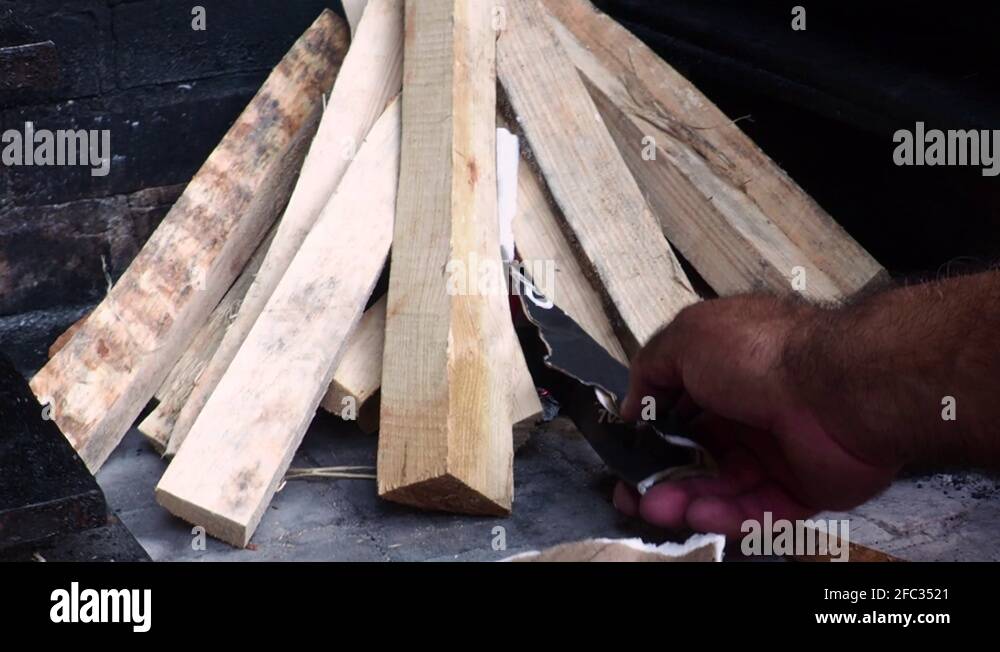 Man fire making Stock Videos & Footage - HD and 4K Video Clips - Alamy