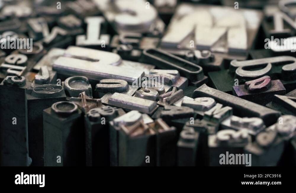 Letterpress numbers Stock Videos & Footage - HD and 4K Video Clips - Alamy
