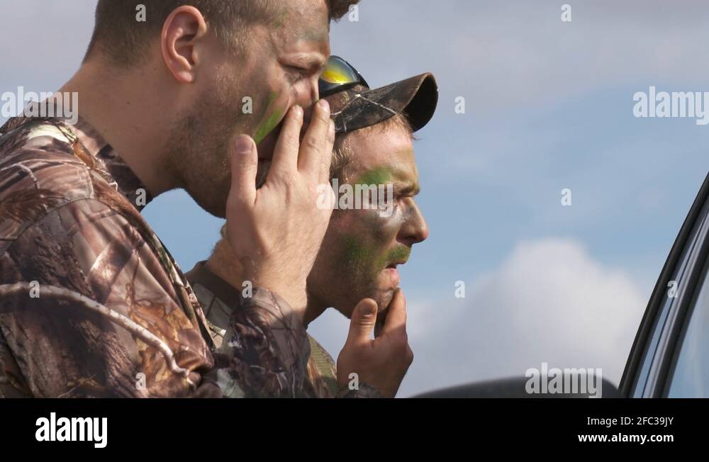 Camouflage face paint Stock Videos & Footage - HD and 4K Video Clips ...
