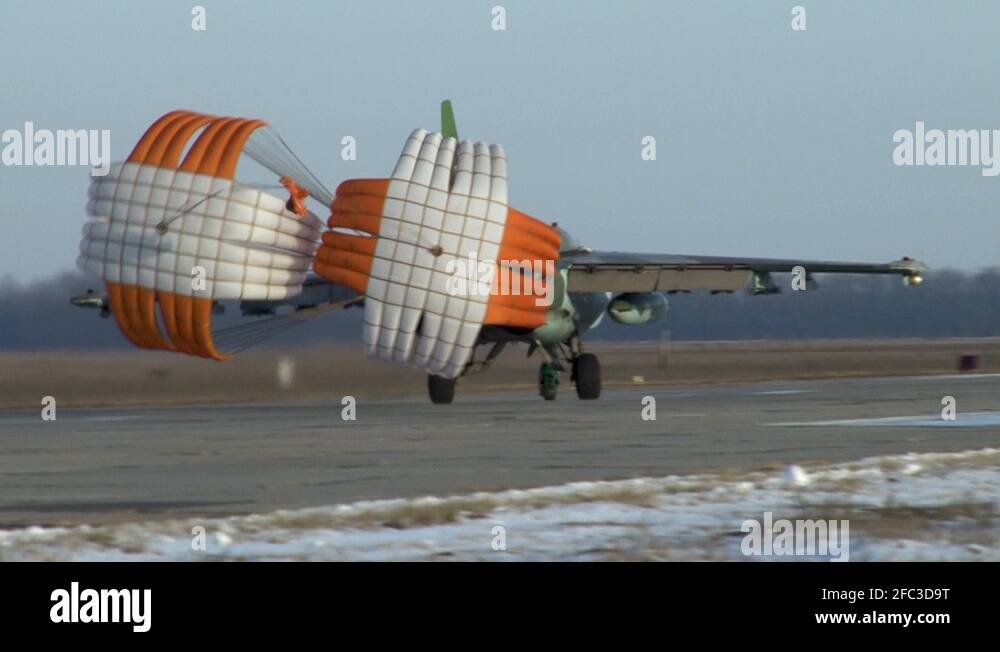 Sukhoi Su-25 (Nato Name: Frogfoot) aircraft with released brake ...