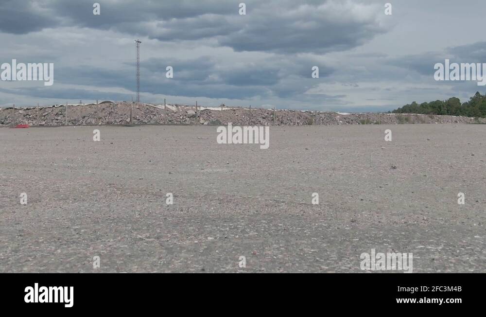 Drones take off and land on the ground. Stop flying and shut down ...