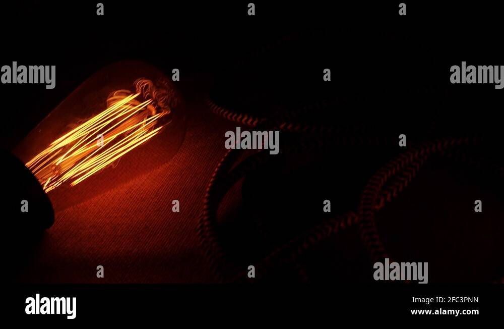 Edison bulbs background in 4k Stock Video Footage - Alamy