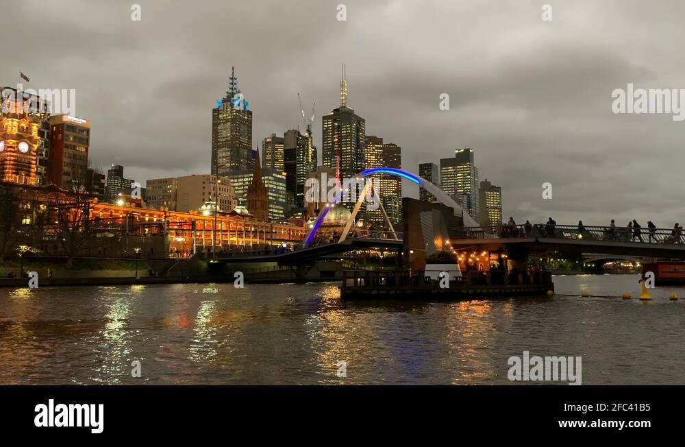 Melbourne footbridge Stock Videos & Footage - HD and 4K Video Clips - Alamy