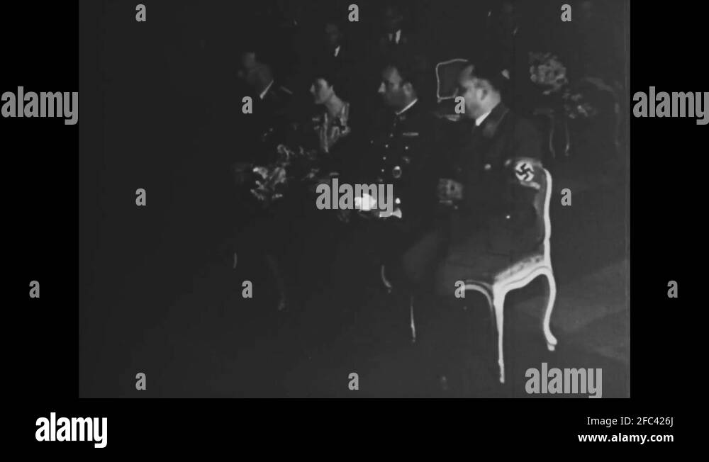 WW2 - Wedding Gretl Braun and Hermann Fegelein at Hitlers teahouse ...