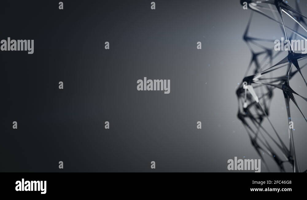 Glass plexus structure 3D render seamless loop animation 4k UHD ...