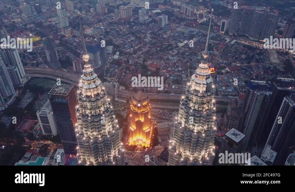 Petronas twin towers aerial Stock Videos & Footage - HD and 4K Video ...