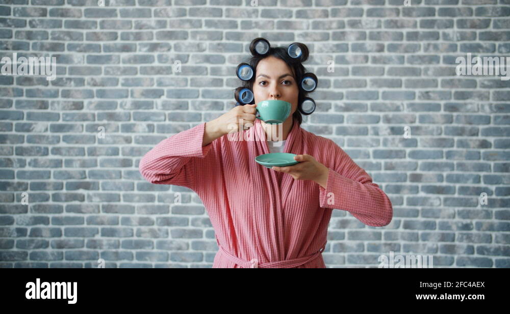 Smiling lady drinking tea Stock Videos & Footage - HD and 4K Video ...