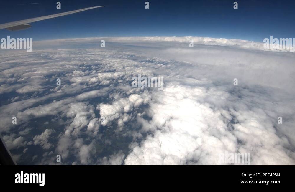 Blue sky and white clouds high altitude look at the clouds Stock Videos ...