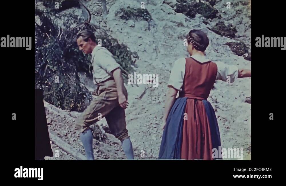 WW2 - German actor Paul Richter film scene in 1941 Stock Video Footage ...