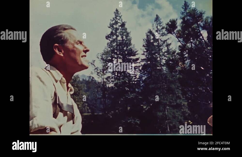 WW2 - German actor Paul Richter film scene in 1941 - Close Stock Video ...