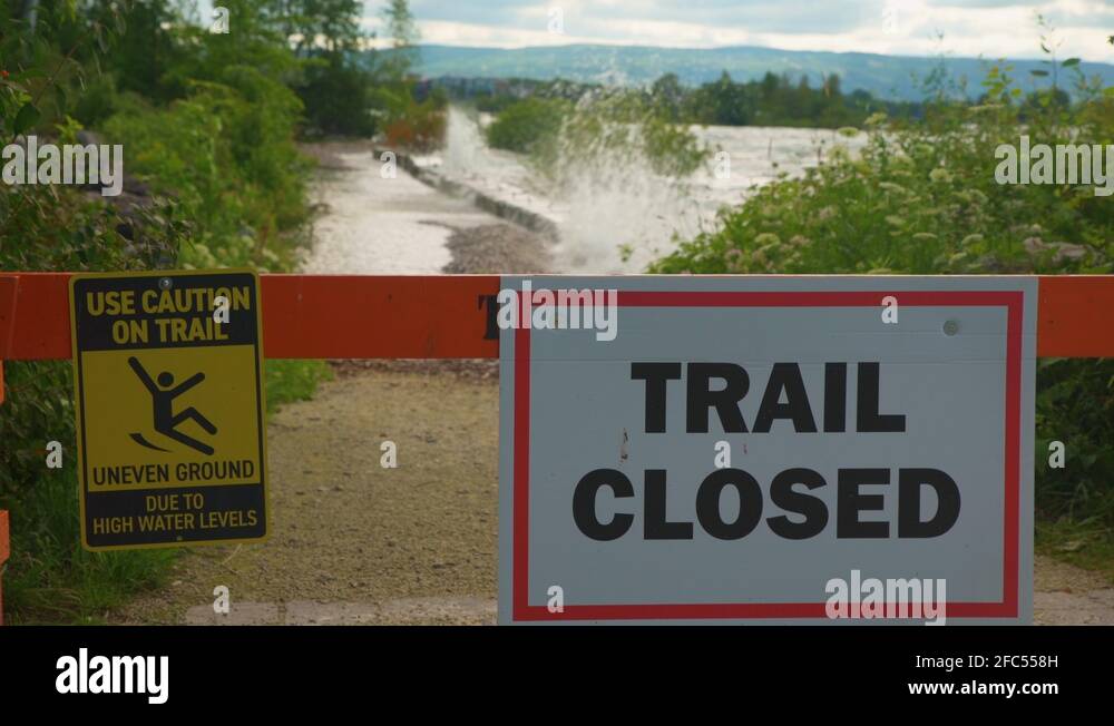 Do not enter sign trail closed sign Stock Videos & Footage - HD and 4K ...