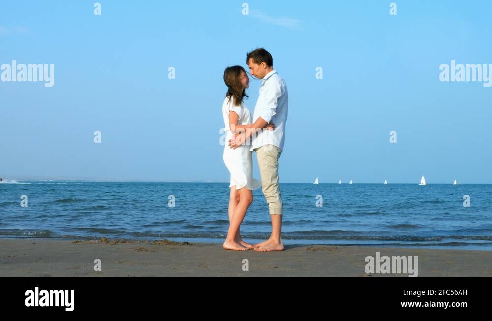 Affection beach couple kissing romance Stock Videos & Footage - HD and ...