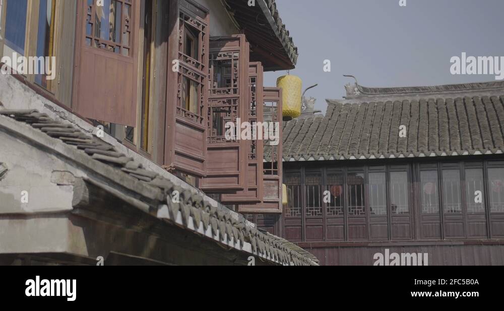 Chinese architecture, old style windows Stock Video Footage - Alamy