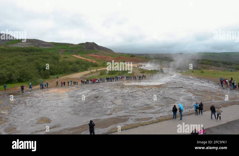 Crater of the great geyser Stock Videos & Footage - HD and 4K Video ...