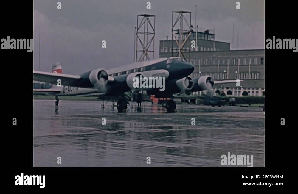 WW2 - Aircraft Focke Wulf Fw 200 Condor on rollfield Munich airport ...