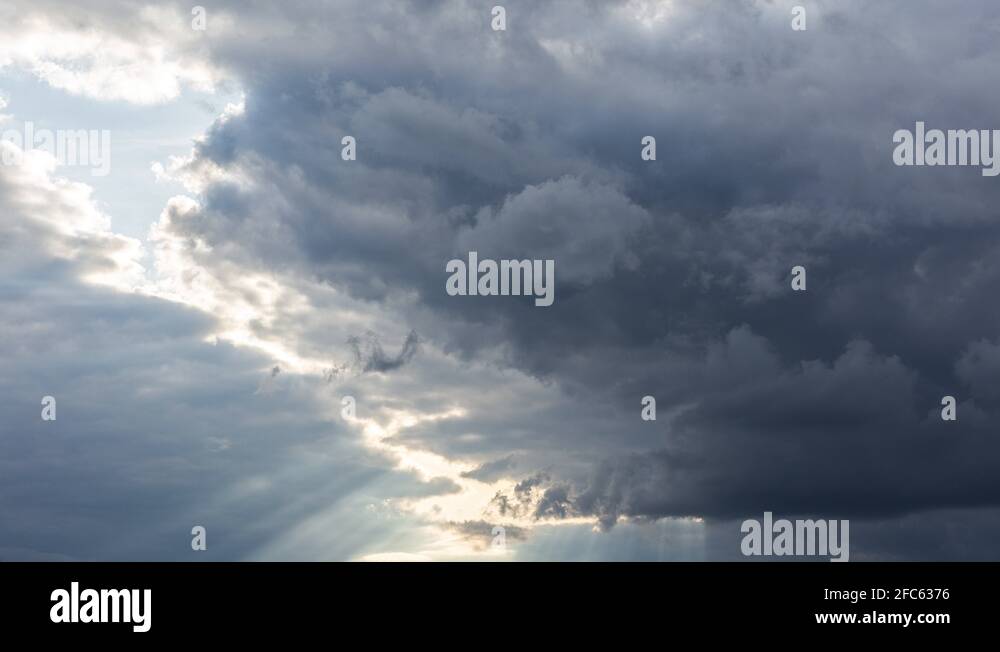 Great dramatic time lapse of sunset sun rays 4K Stock Video Footage - Alamy