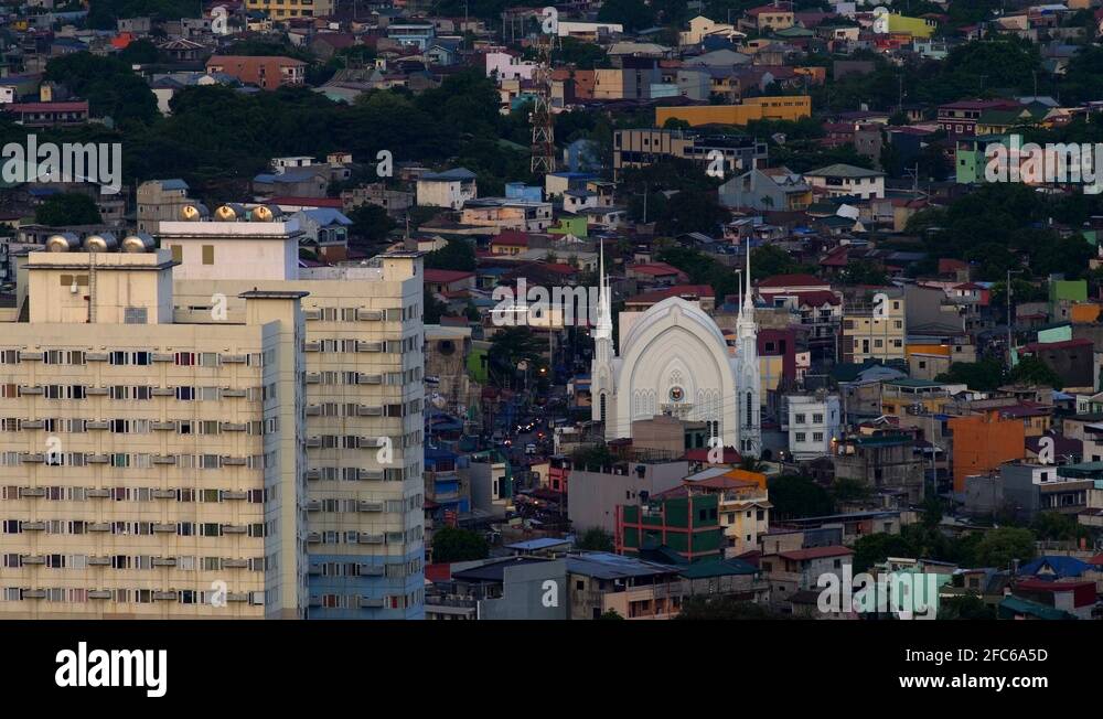 Locked off shot slum and houses frame fill, Manila, Philippines Stock ...